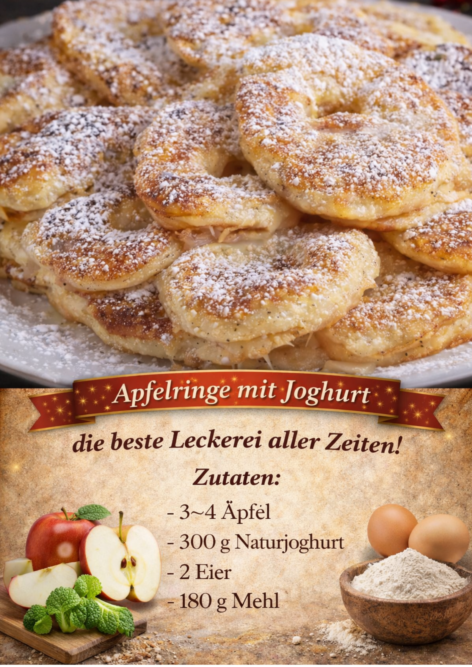 Apfelringe mit Joghurt – die beste Leckerei aller Zeiten! - Rezepte ...